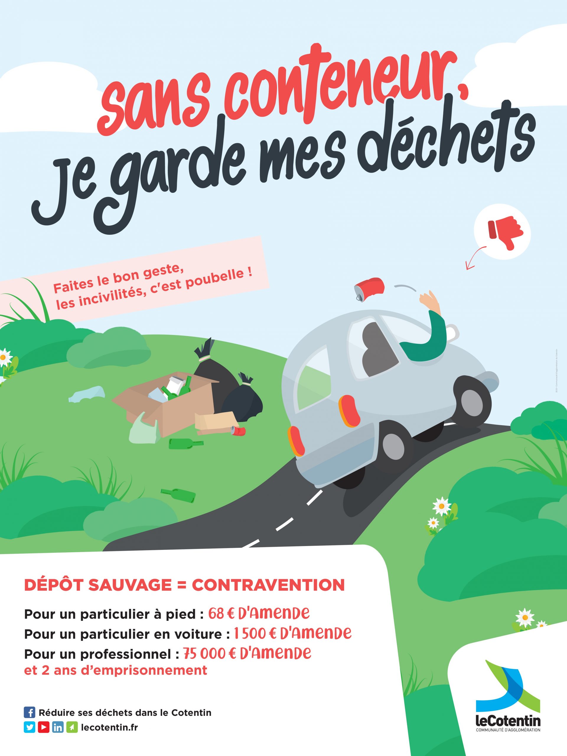 Sans conteneur, je garde mes déchets - Mairie de Valognes