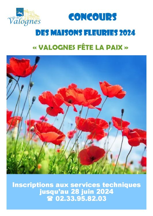 CONCOURS DES MAISONS FLEURIES 2024 - Mairie de Valognes